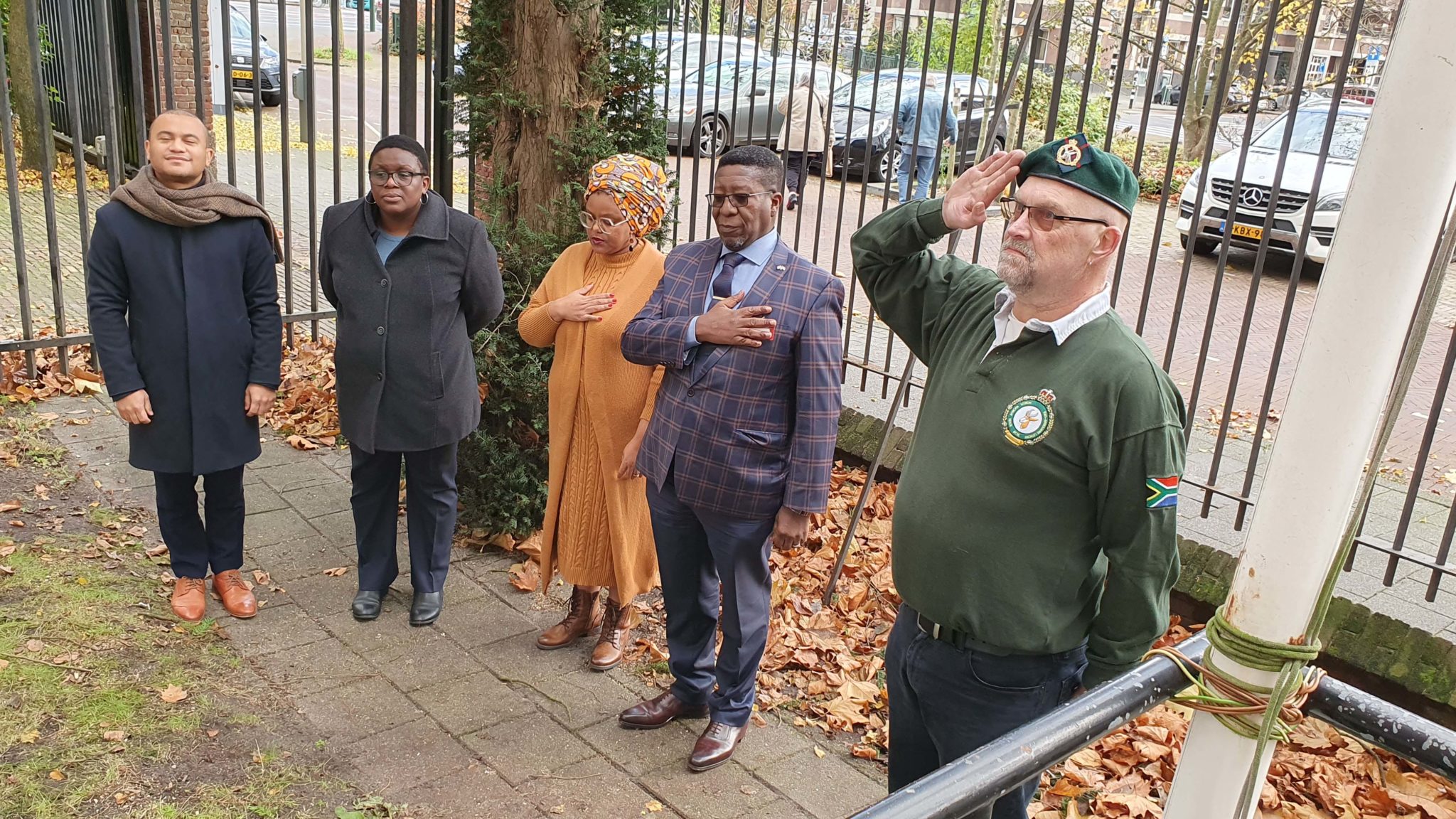 New Flagpole presented to South African Embassy in The Hague - South ...